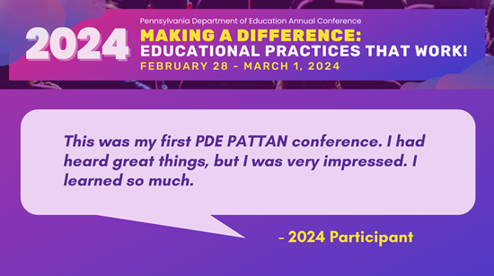 PaTTAN - Pennsylvania Department of Education Conference
